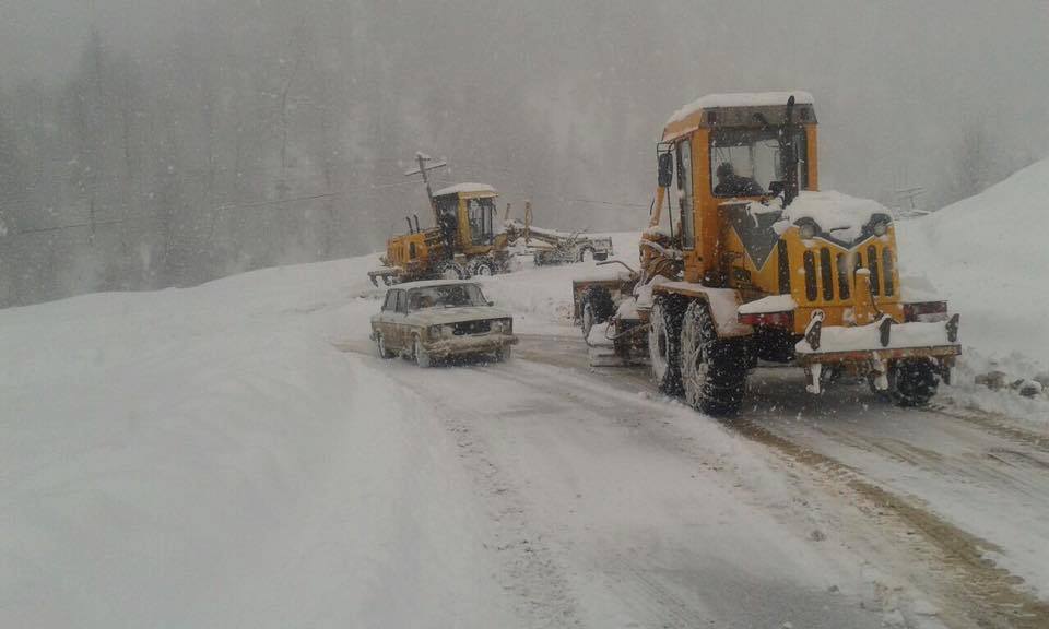 Lerikə 26 sm qar yağdı - Faktiki hava