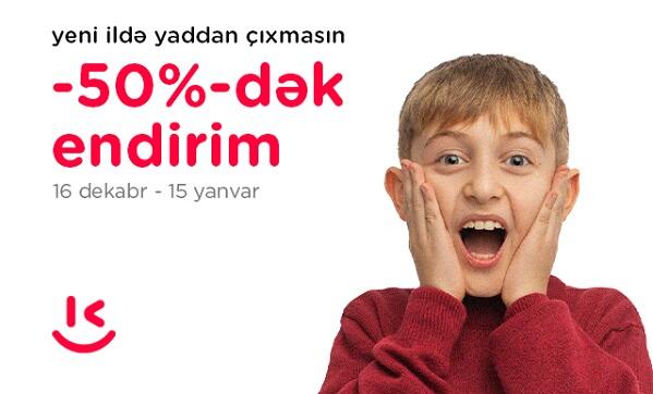 “Kontakt”dan Yeni il kampaniyası – 50%-dək endirim!